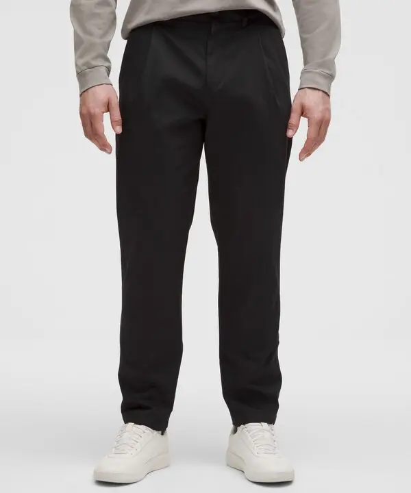 Lululemon Cotton Twill Pleat-front Trouser - Black
