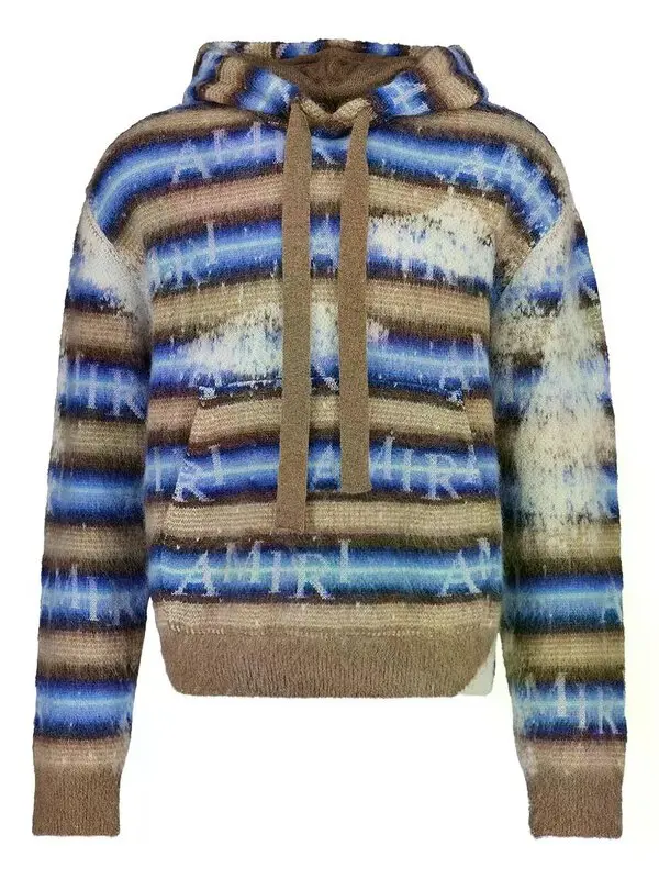 Amiri Striped Hoodie - Brown