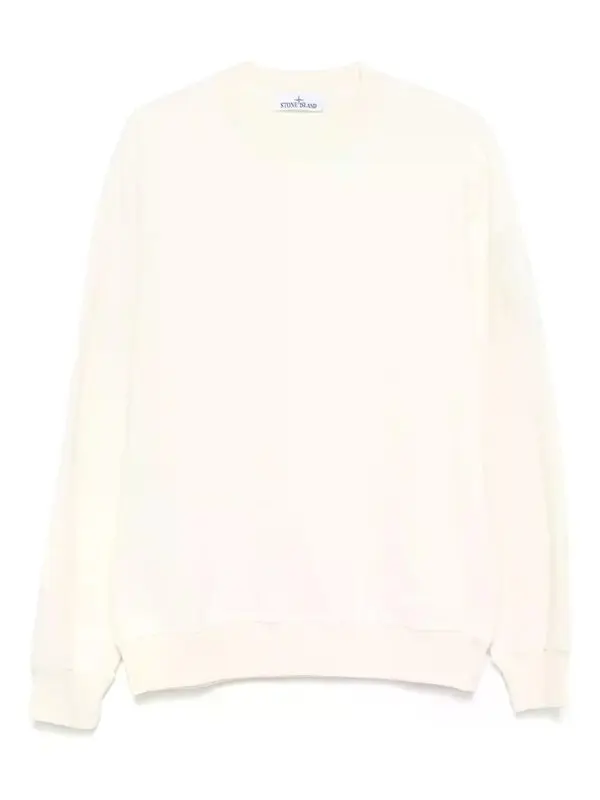 Stone Island Cotton Fleece Sweatshirt - Neutrals