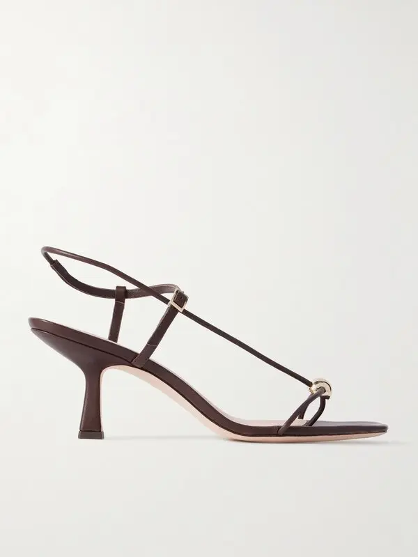 LOEFFLER RANDALL Triana Leather Sandals - Brown