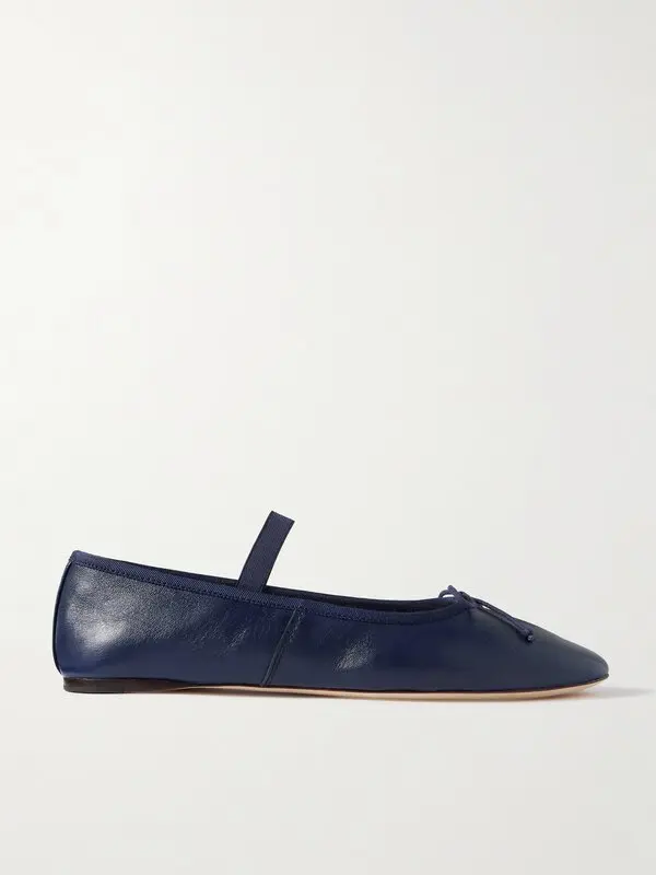 LOEFFLER RANDALL Leonie Leather Flats - Blue