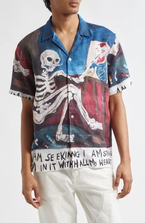 ENDLESS JOY Vincent French Linen Button-up Shirt