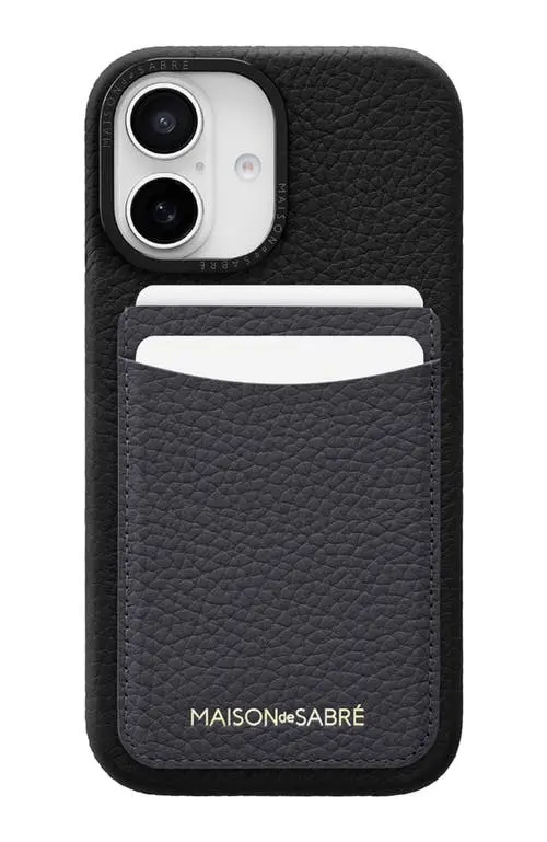 MAISON DE SABRE Card Phone Case - Graphite Caviar