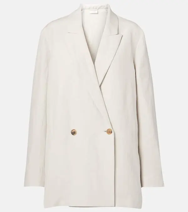THE ROW Nat Double-breasted Blazer - Grey