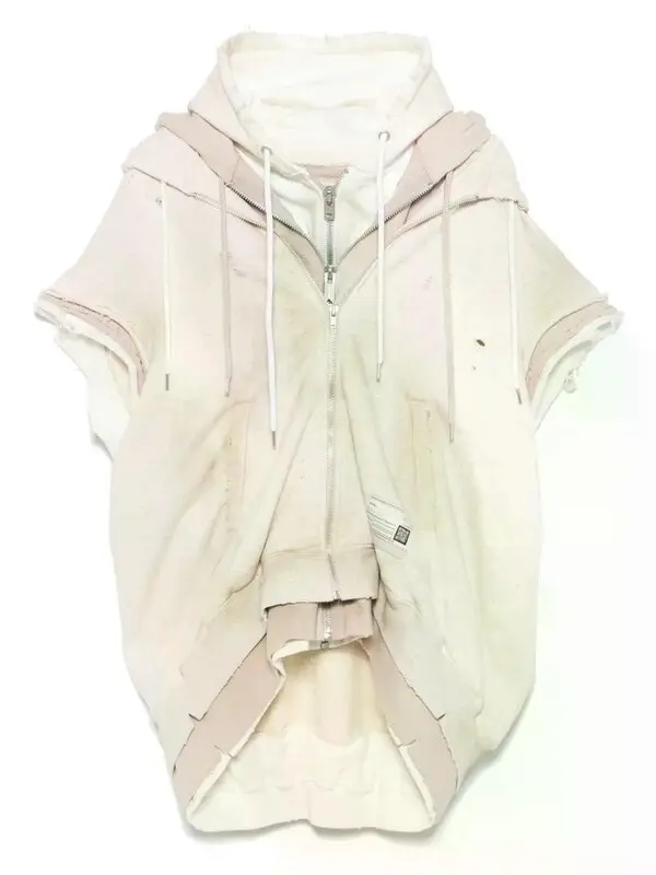 Mihara Yasuhiro Layered Zip-up Hoodie