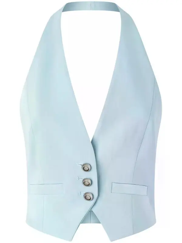 Pinko Halterneck Waistcoat - Blue