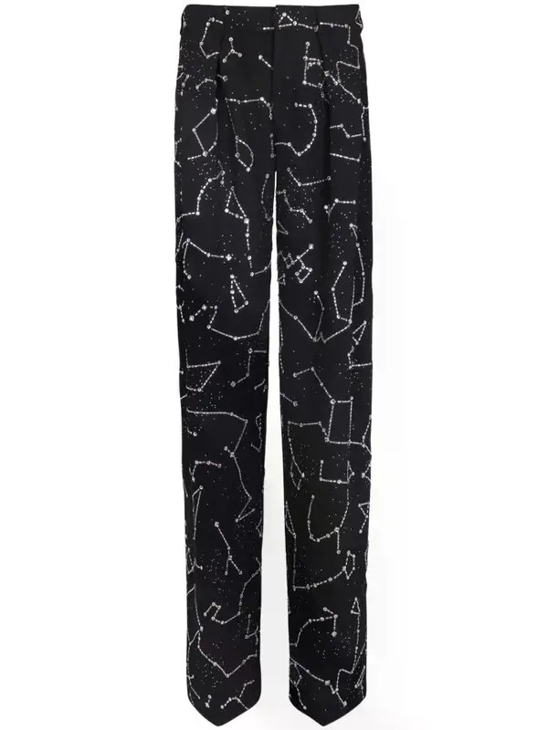 Balmain Constellation Embroidered Trousers