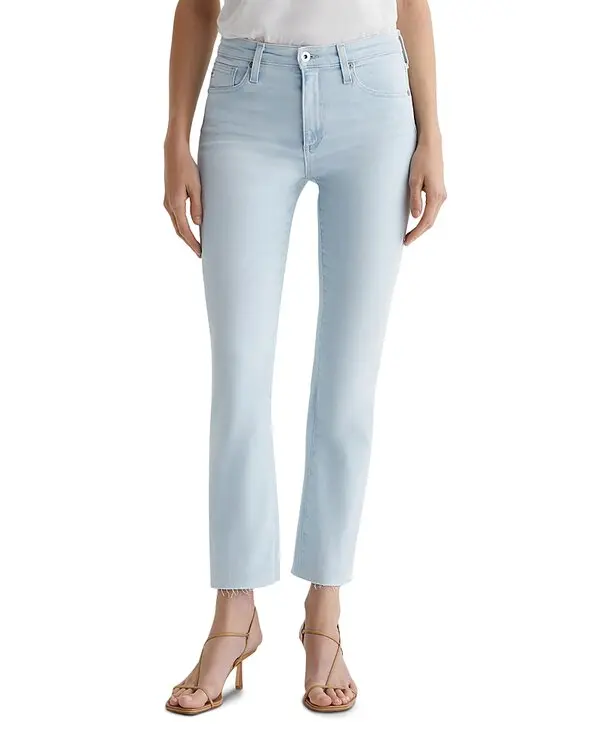 Ag Farrah Mid-rise Cropped Bootcut Jeans