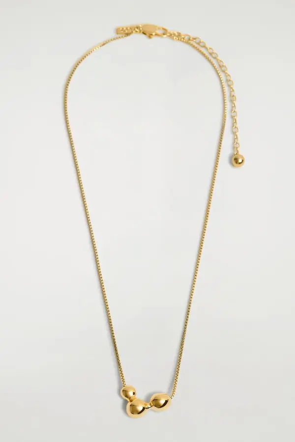 Cos Pebble Pendant Necklace - Bronze