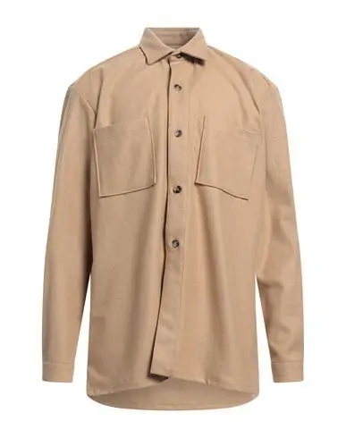 GAËLLE PARIS Shirt Sand Size Wool, Polyester, Polyamide