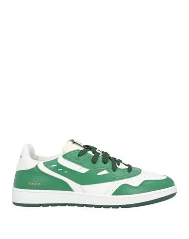 RUN OF Leather Low-top Sneakers - Green