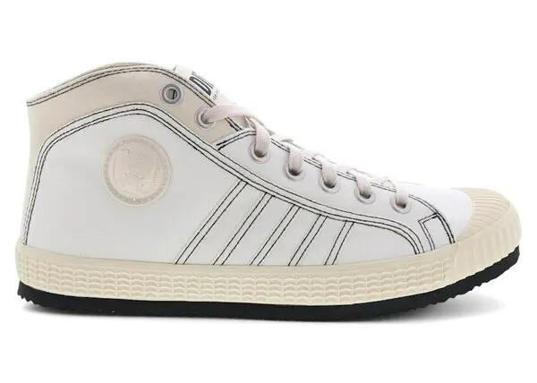 Diesel Syuk & Net Mcin High-top Sneakers - Birch White/dirty White