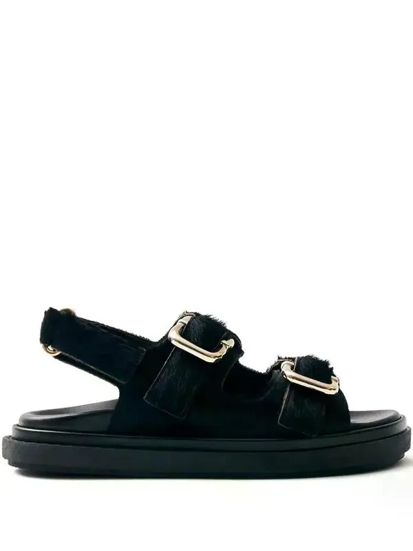 ALOHAS Harper Double-buckle Sandals - Black