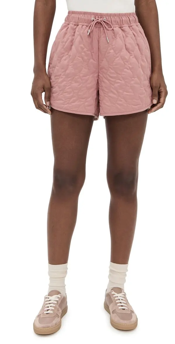 Varley Catrine Quilted Shorts - Ash Rose