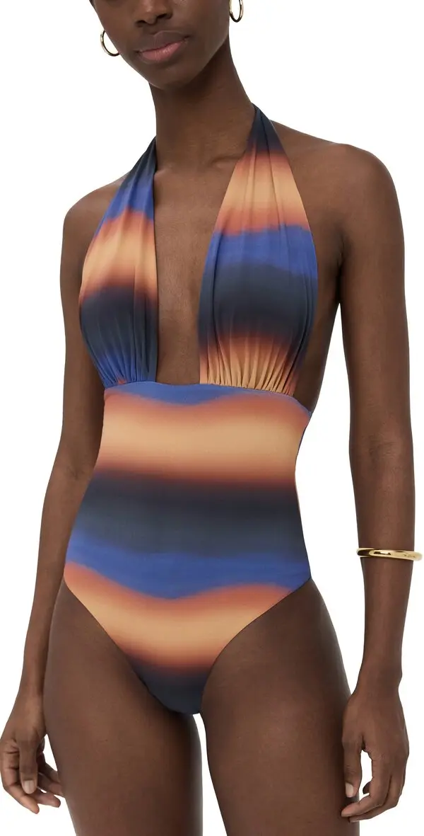 NOMADS Isle One-piece Swimsuit - Sundown Print/moonlight Blue