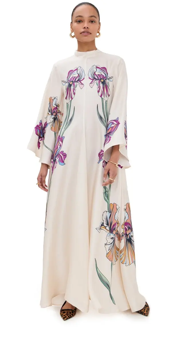 La DoubleJ Magnifico Floral Print Dress - Iris Placee