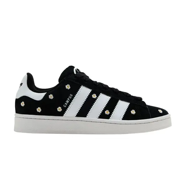 Adidas Campus 00s Sneakers With Floral Embroidery - Black