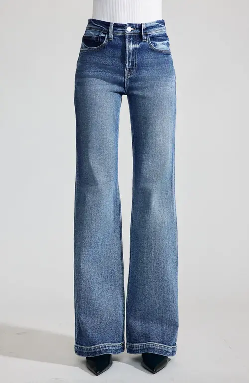 KANCAN Nessa High-rise Wide-leg Flare Jeans