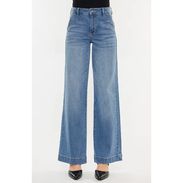 OFFICIAL KANCAN USA Bertha High Rise Wide Leg Trouser Jeans