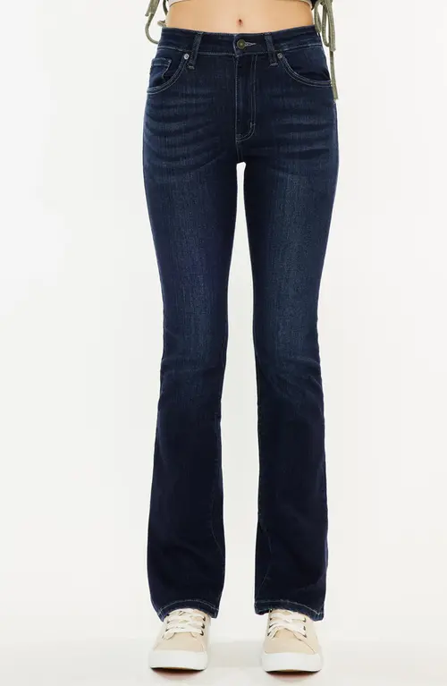 KANCAN Marla High Rise Skinny Bootcut Jeans - Dark Wash