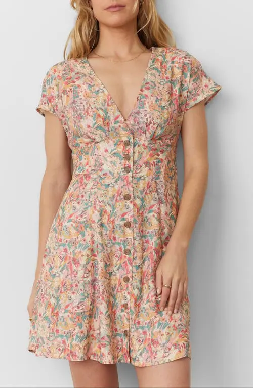Marine Layer Camila Floral A-line Mini Dress