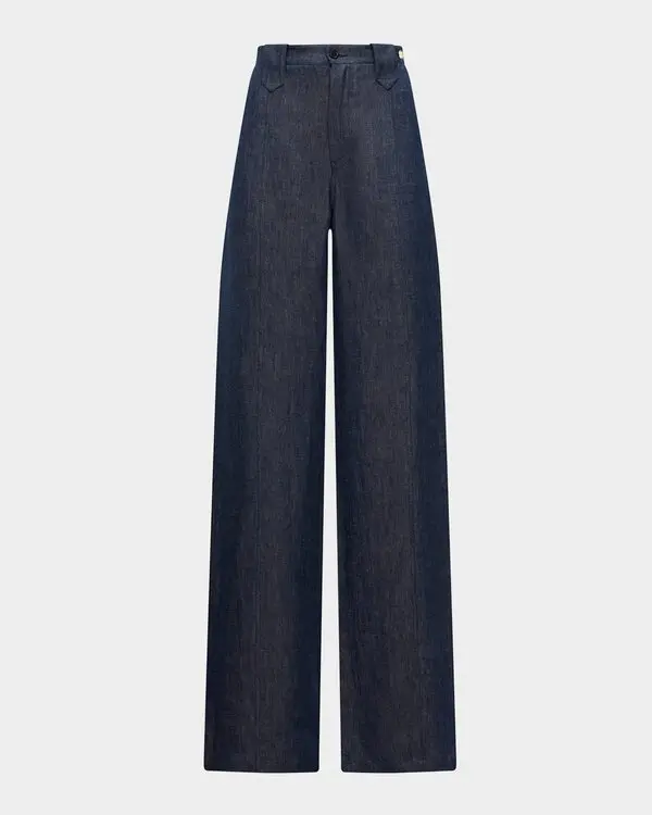 CALLAS MILANO Jody High-rise Flared Pants - Indigo