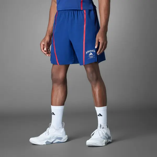 Adidas Designed-for-training Legacy Shorts - Dark Blue / Chalk White