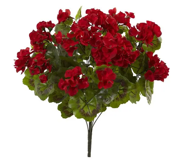 NEARLY NATURAL Geranium Bush Uv Resistant