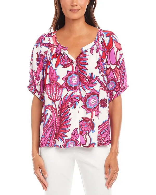 Karen Kane Paisley Blouse - Print