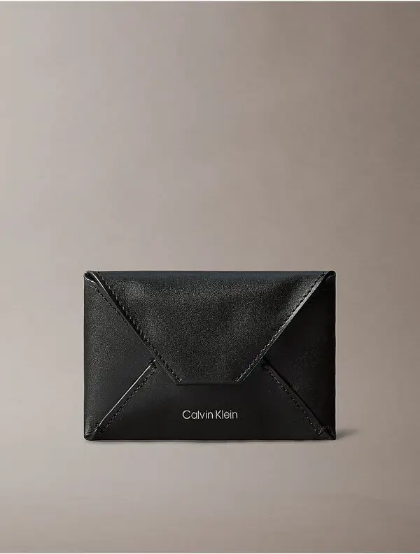 Calvin Klein Leather Envelope Card Case