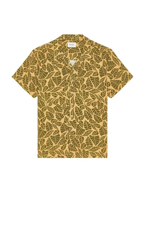 CRITICAL SLIDE Scrub Resort Shirt In Green