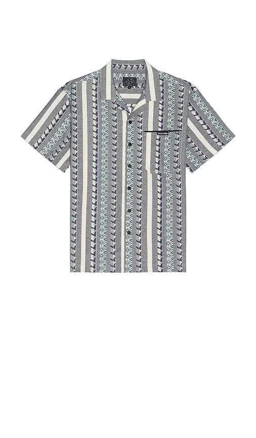MAUI AND SONS Dobby Fin Shirt In Blue