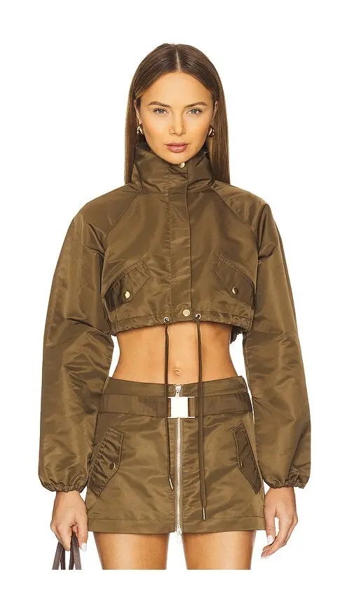 Hudson Jeans X Brooks Nader Grace Ann Cropped Jacket
