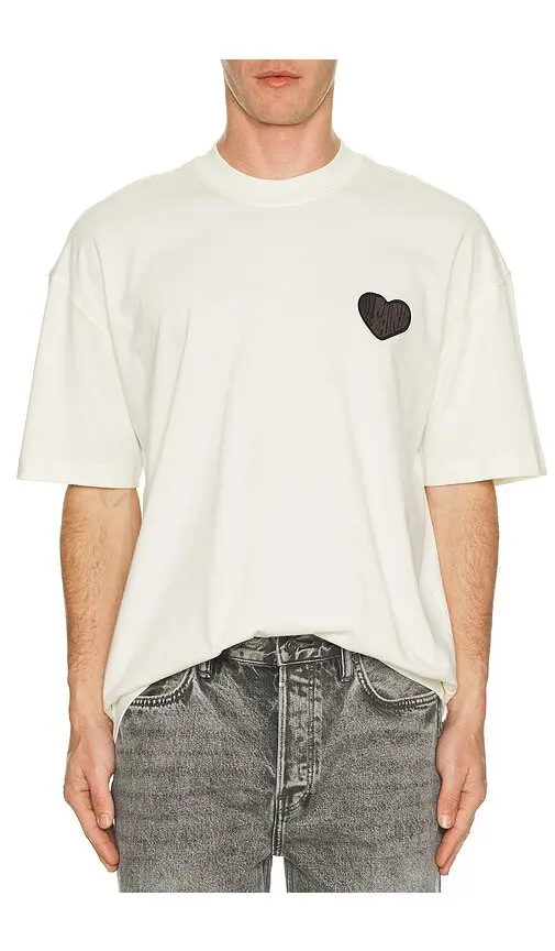 All Saints Lover Crew Neck Tee In White