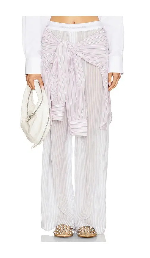 Alexander Wang Boxer Pant With Prestyled Shirt - Blue Multi