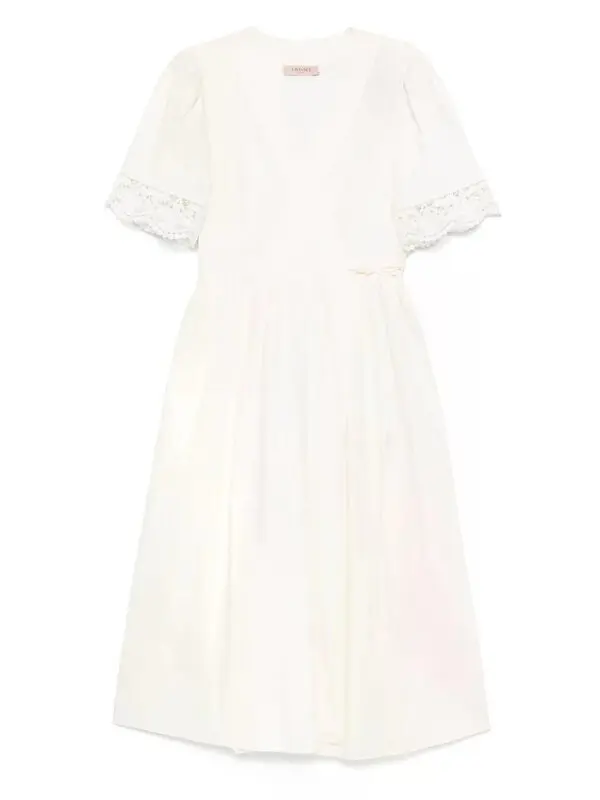 TWINSET Wrap-design Midi Dress - White