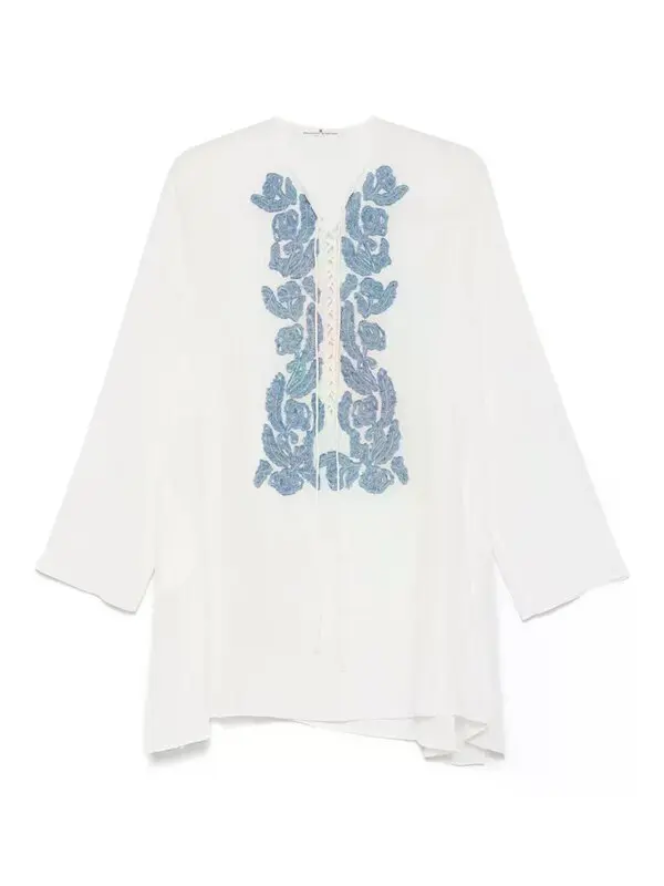 Ermanno Scervino Floral-appliqué Tunic
