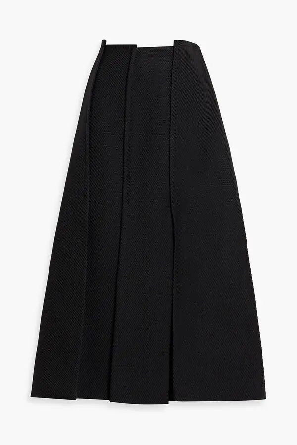 Proenza Schouler Diane Fringed Twill Midi Skirt