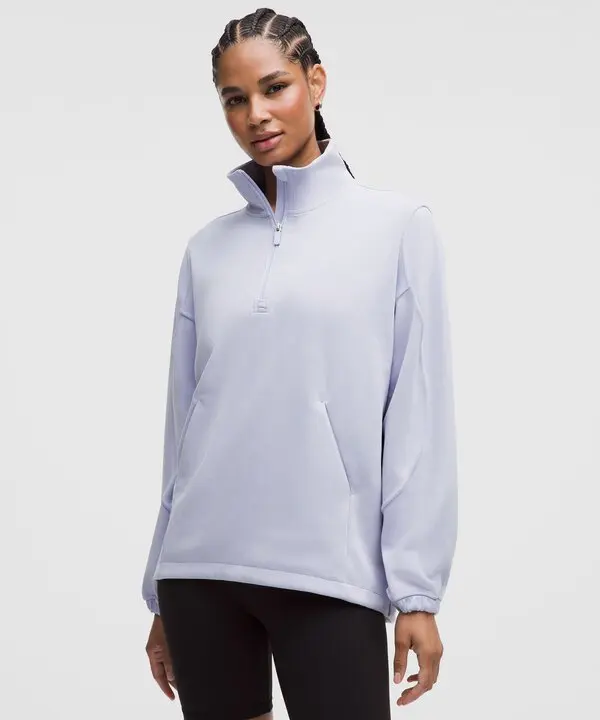 Lululemon Softstreme Half-zip - Serene Blue