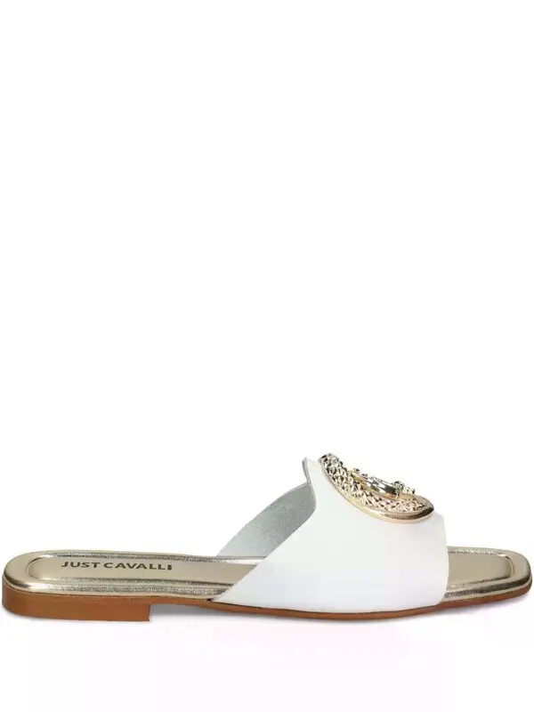Just Cavalli Embellished Slide Sandals