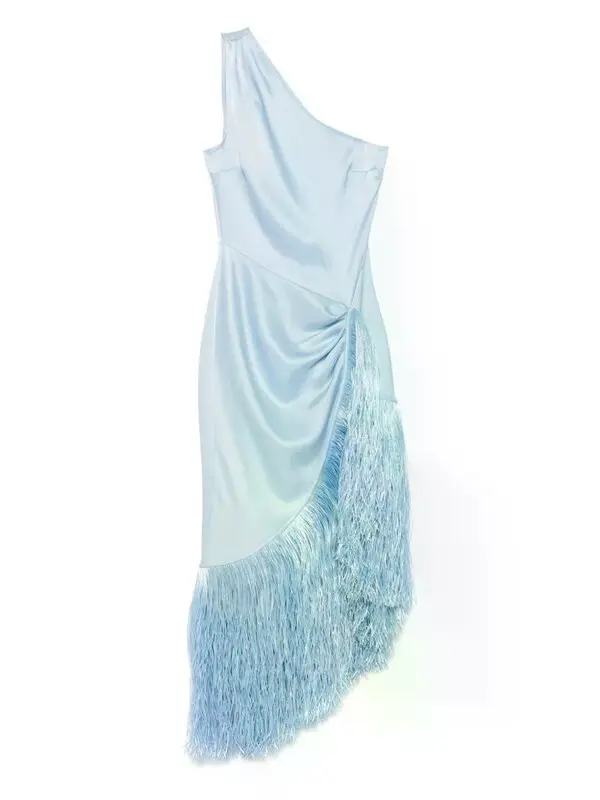 David Koma Fringe-detailed Midi Dress