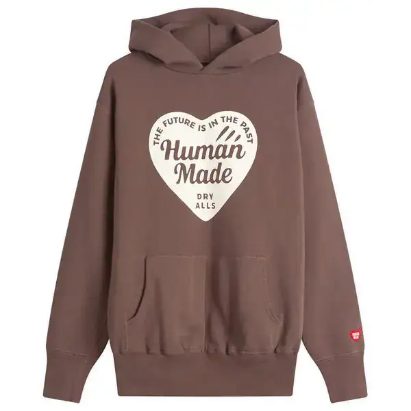 Human Made Tsuriami Heart Hoodie - Brown | Editorialist