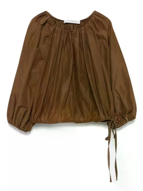 Philosophy Di Lorenzo Serafini Cropped Blouse - Brown