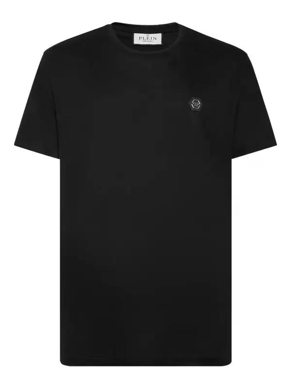Philipp Plein Logo-appliqué T-shirt - Black