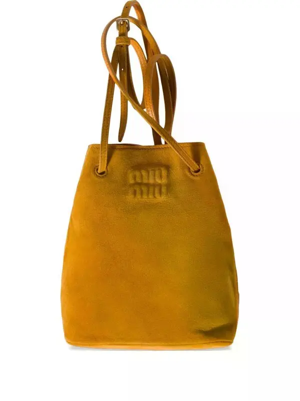 Miu Miu Suede Pouch - Yellow