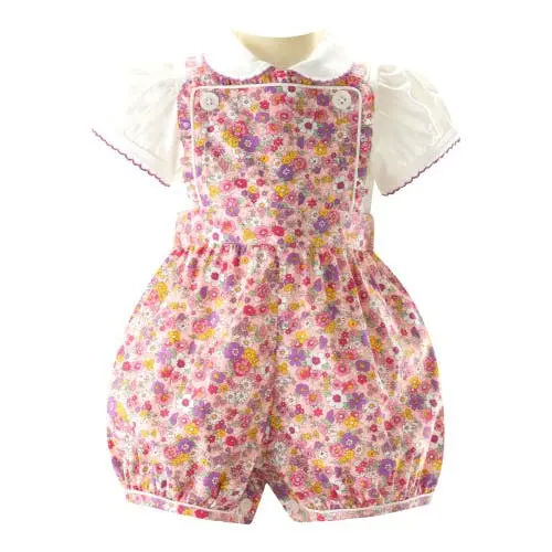 RACHEL RILEY Floral Dungaree Set