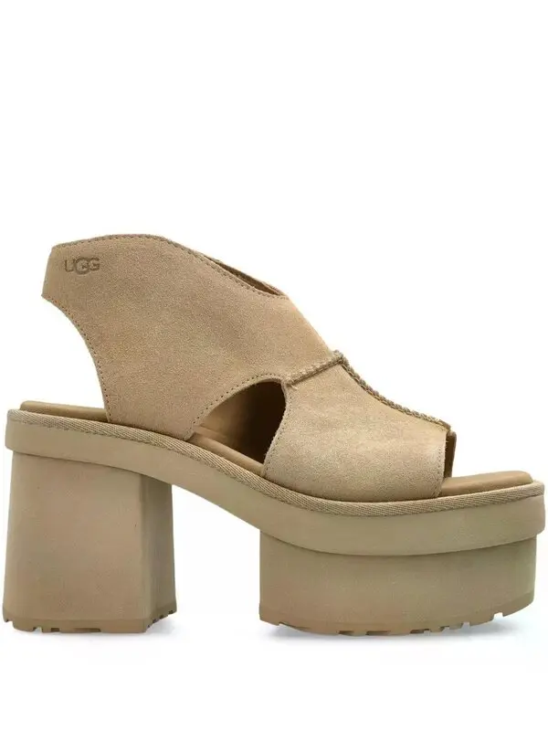 UGG 80mm New Heights Platform Sandals - Neutrals