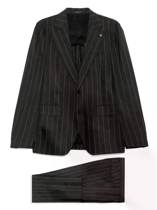 Tagliatore Pinstriped Suit - Grey