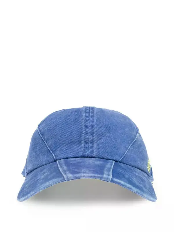 Versace Logo-embroidered Cap - Blue