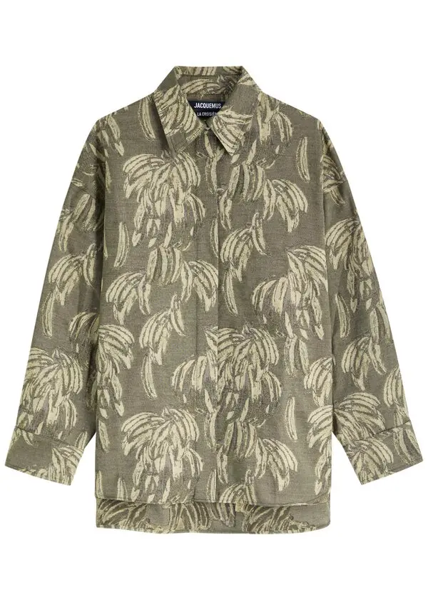 Jacquemus La Chemise Pasadena Jacquard Cotton Shirt - Multi Print
